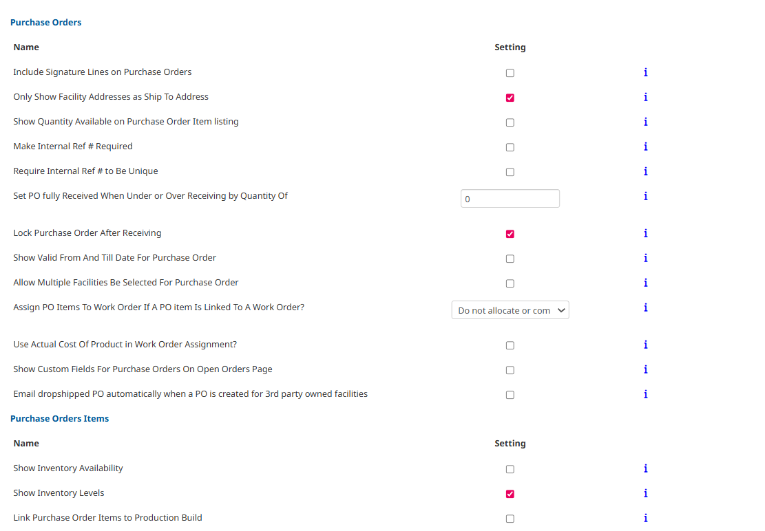 User Manual: Settings Starter Guide – Support | Versa Cloud ERP